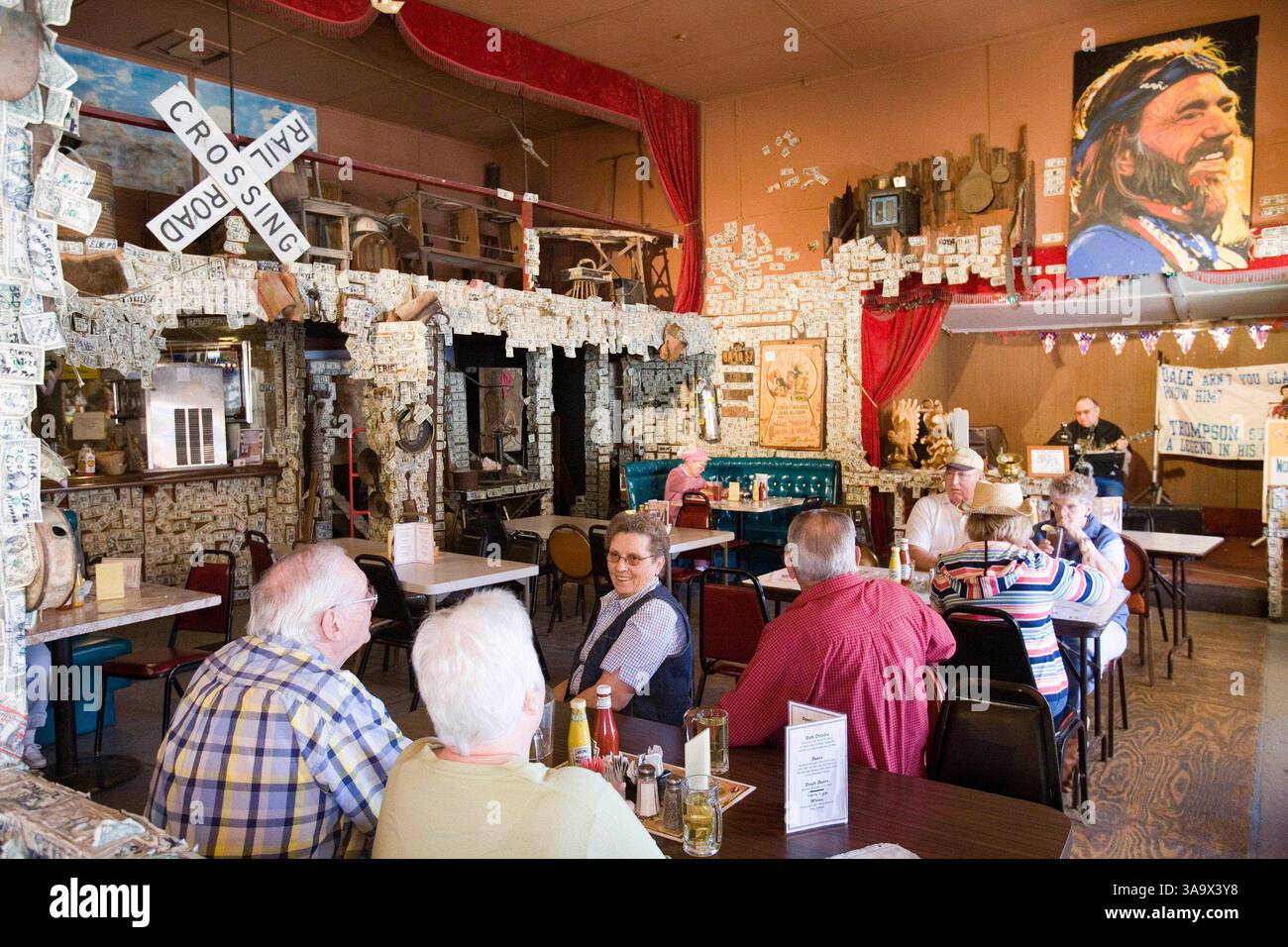Feb 10, 2006; Oatman, AZ, USA; Inside the restaurant of the Oatman ...