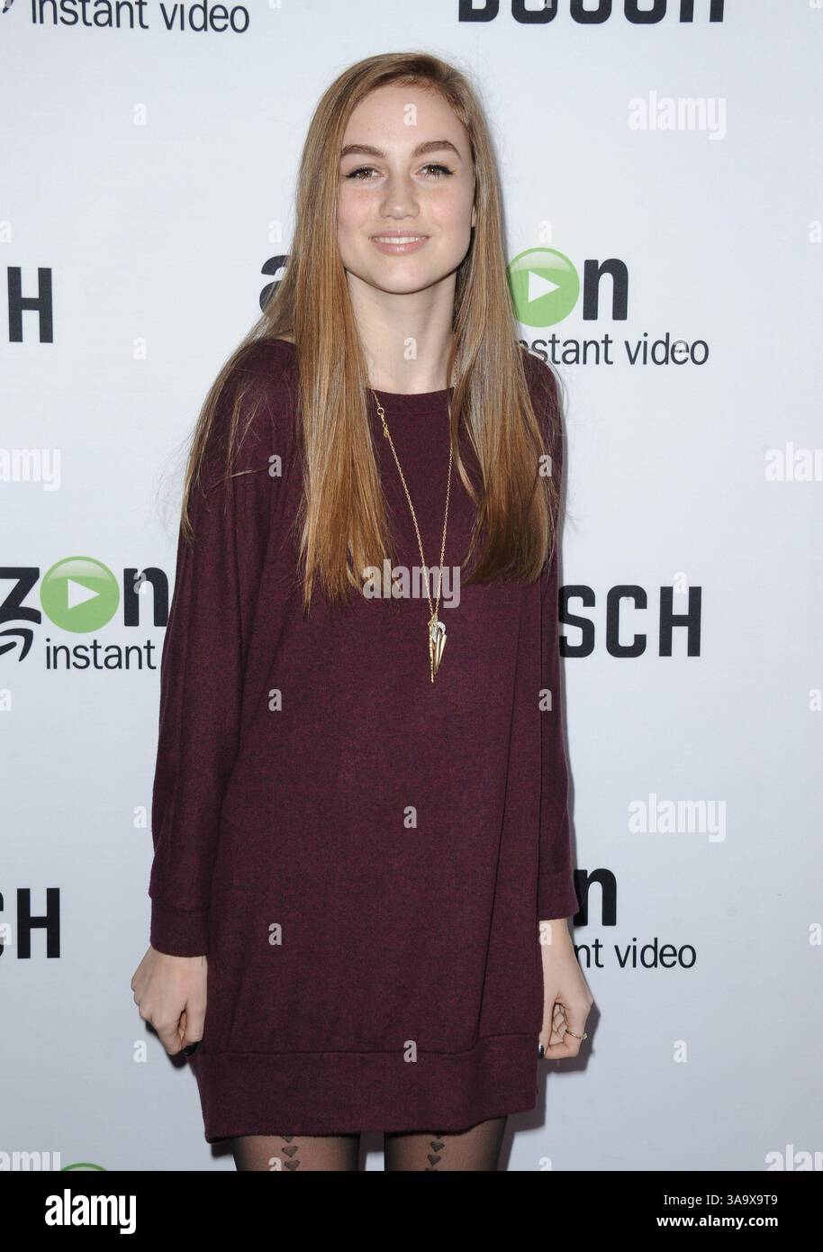 Madison Lintz at the premiere of Amazon's first original drama series ...