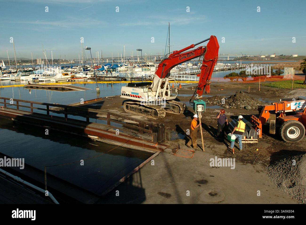 Work is just getting underway at the Martinez, Calif. marina on ...