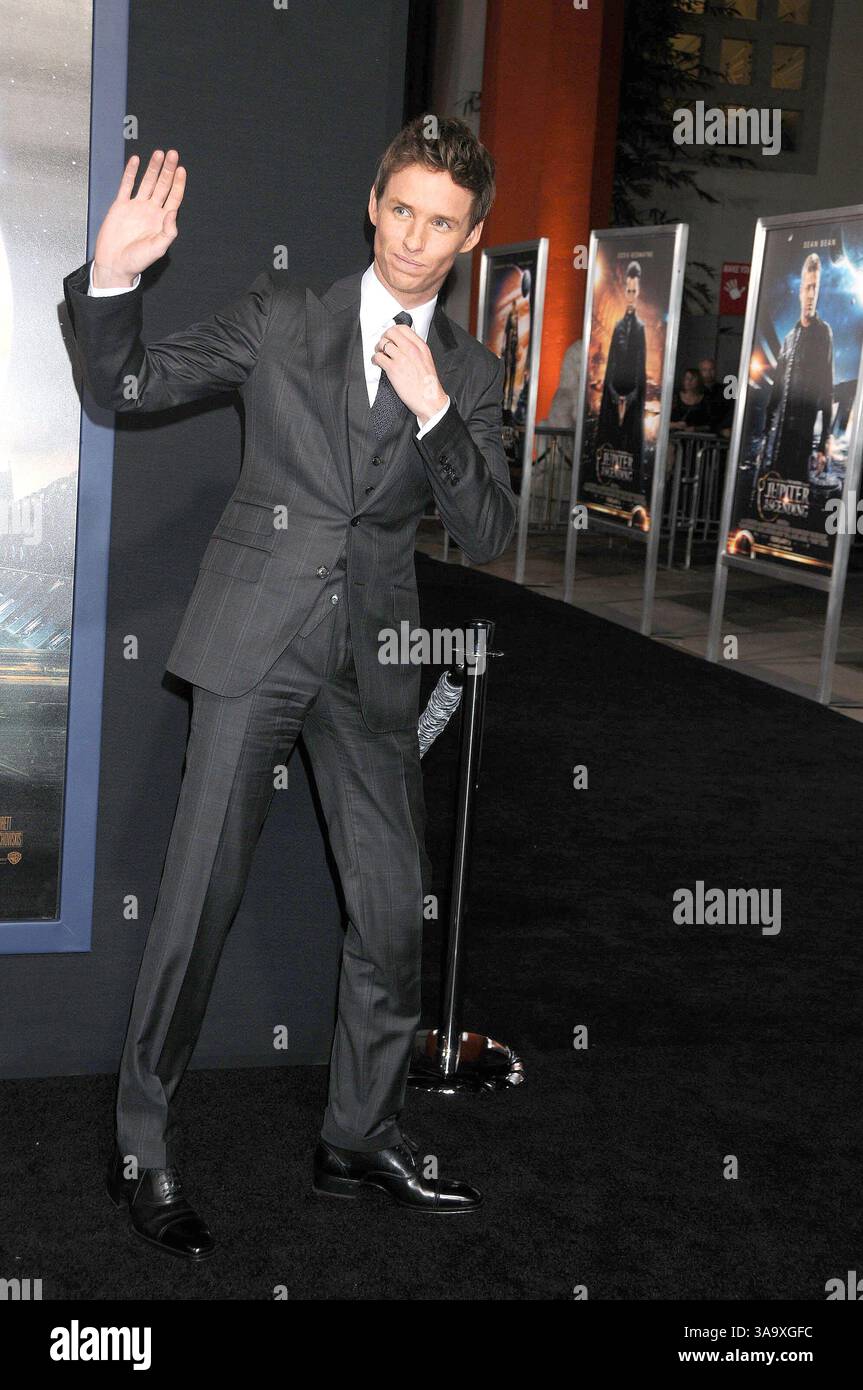 Eddie Redmayne at the Jupiter Ascending Premiere held at theTCL Chinese ...