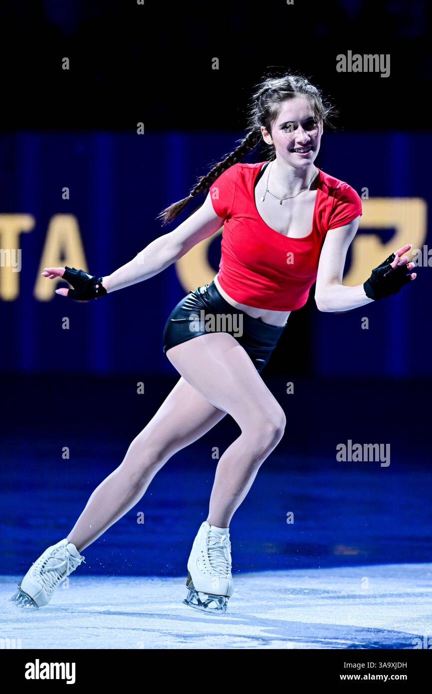 Isabeau LEVITO (USA), during Exhibition Gala, at the ISU World Figure ...