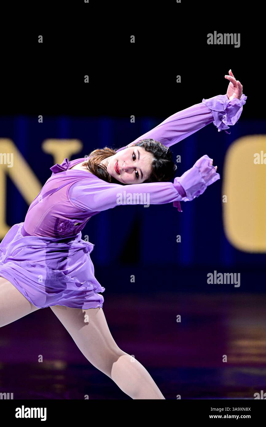 Alysa LIU (USA), during Exhibition Gala, at the ISU World Figure ...