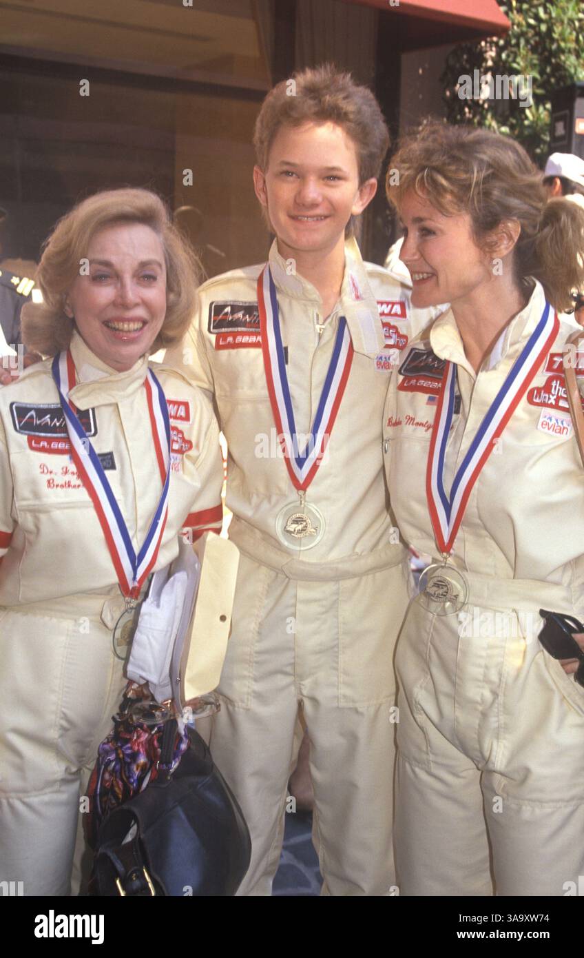 Apr 20, 1993; Los Angeles, CA, USA; JOYCE BROTHERS with Neil Patrick ...