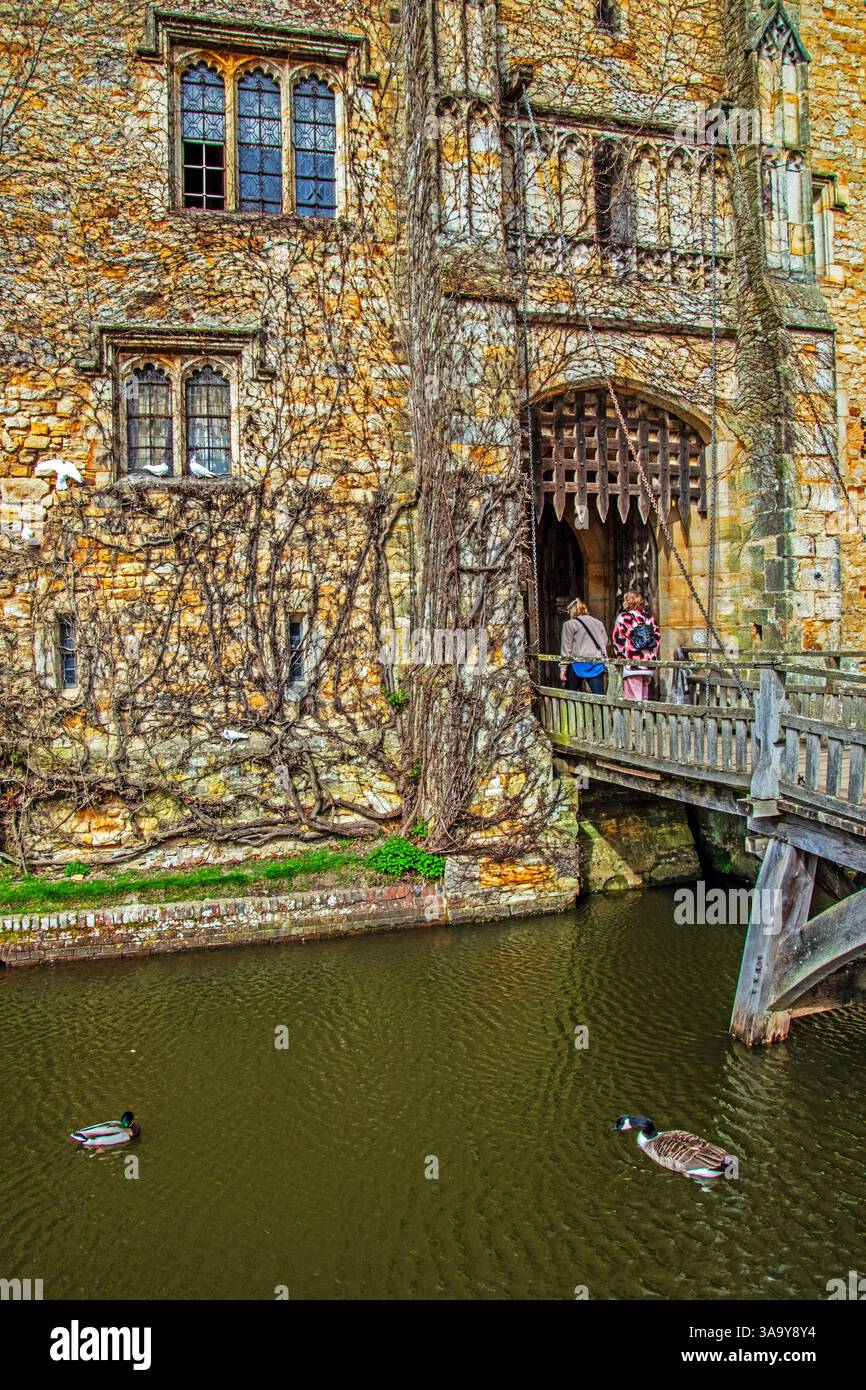 The Gatehouse at Hever Castle & Gardens, Hever, Kent, England Stock ...