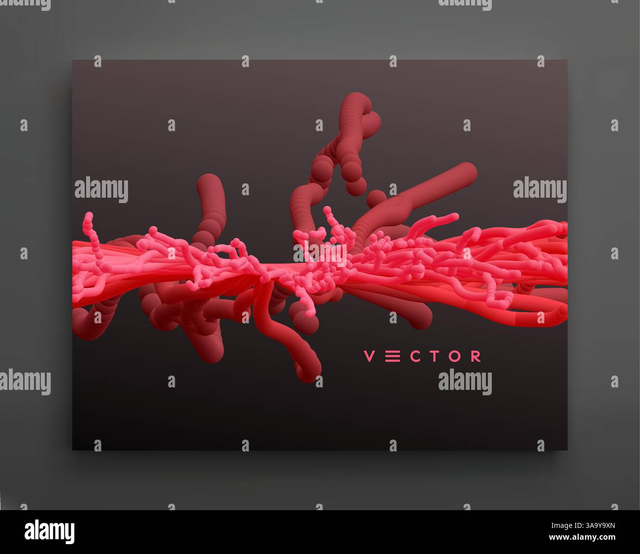 Abstract background with dynamic effect. 3d vector illustration in ...