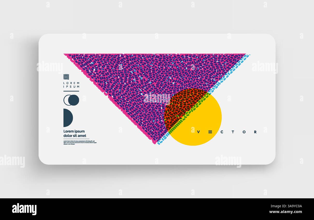 Modern futuristic graphic. Composition of a modern art style. Abstract ...