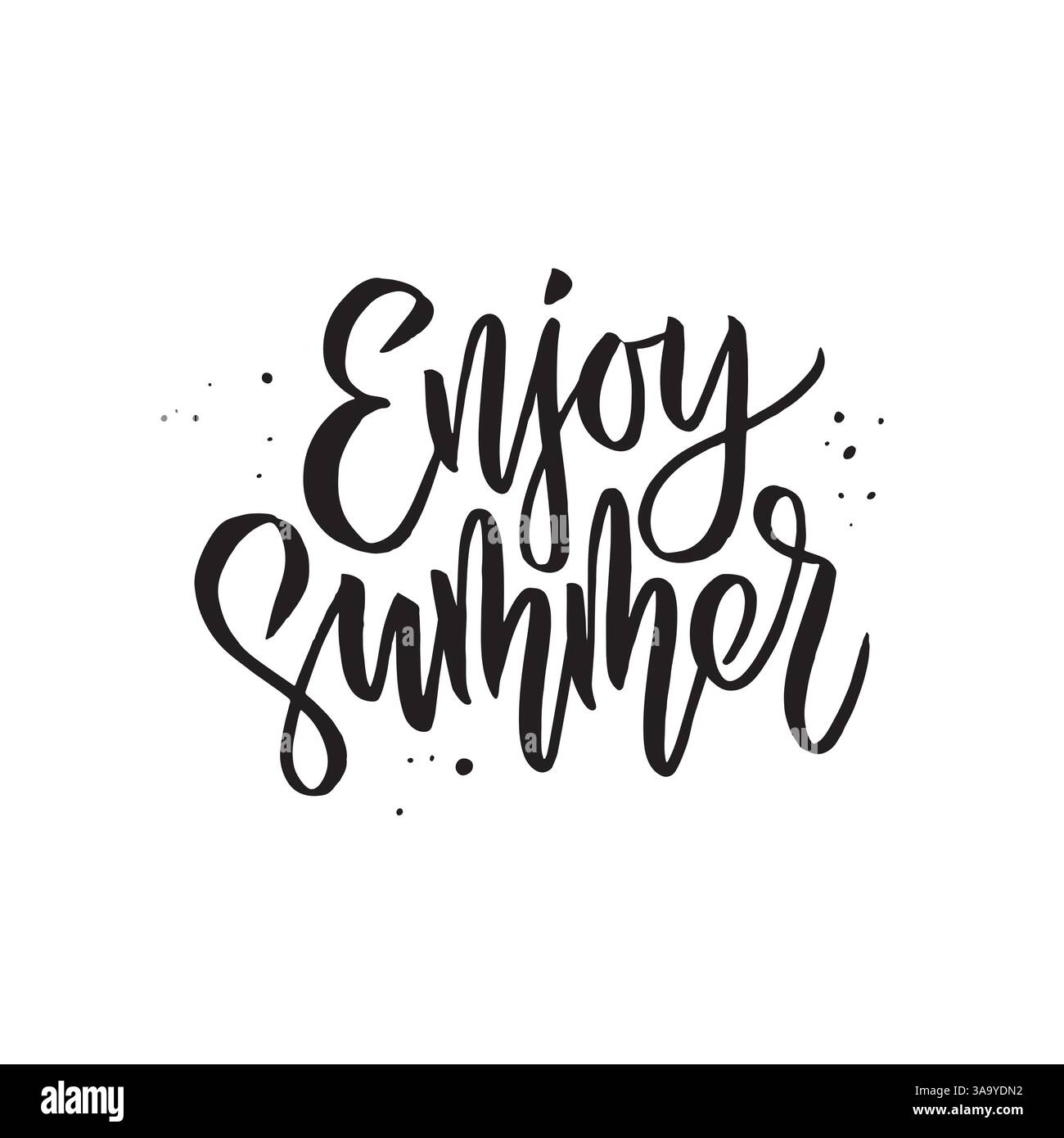 Enjoy summer vector Black and White Stock Photos & Images - Alamy