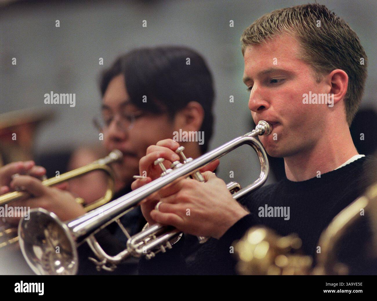 Sheldon High School junior, Matt Muckey, practices with Symphonic Band ...