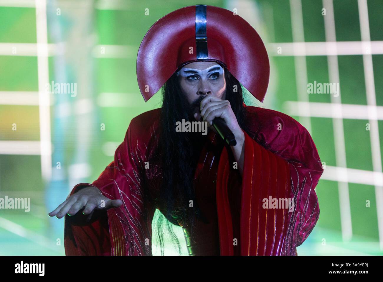 Luke Steele, singer and guitarist of the Australian band Empire of the ...