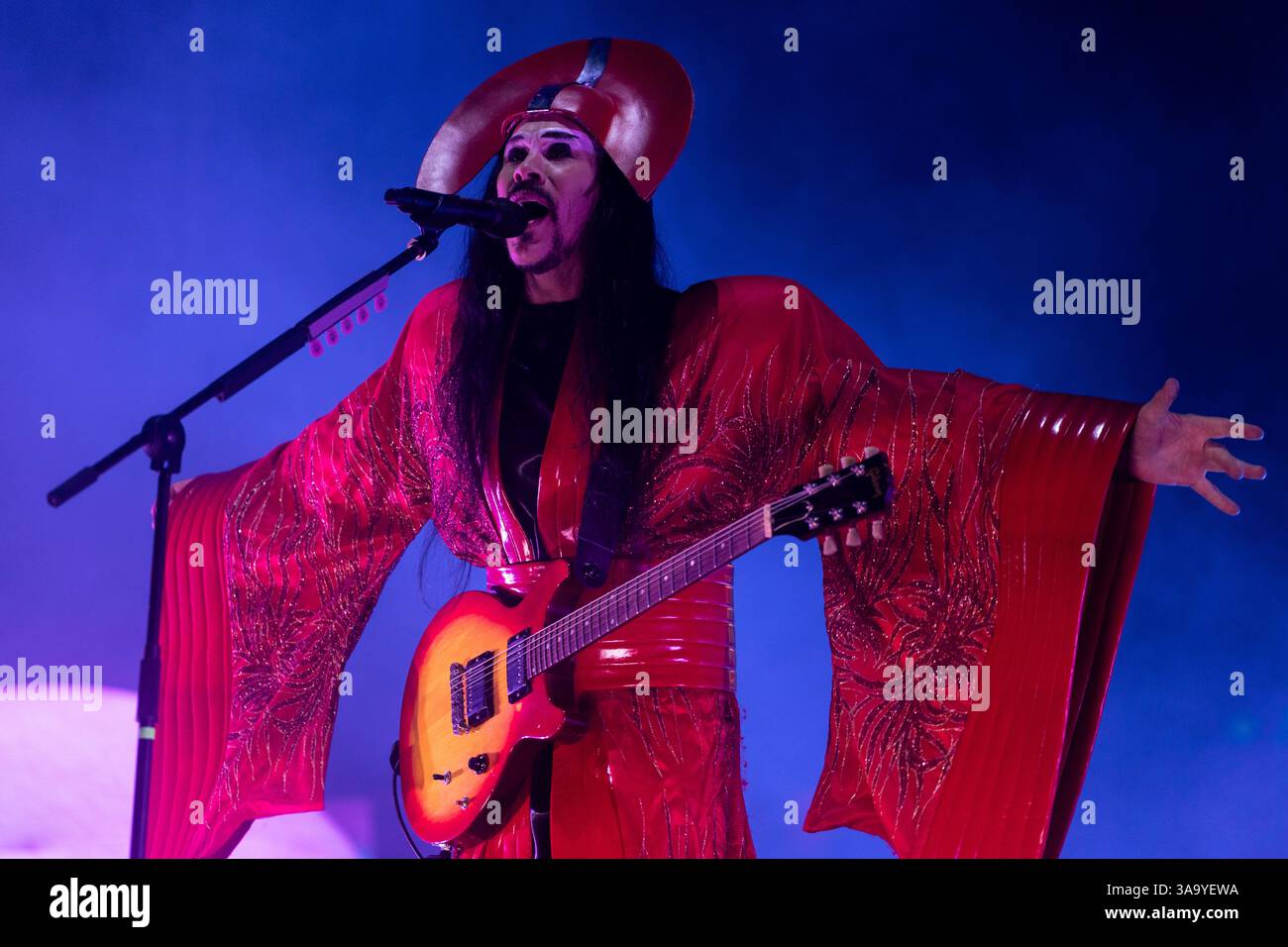 Luke Steele, singer and guitarist of the Australian band Empire of the ...