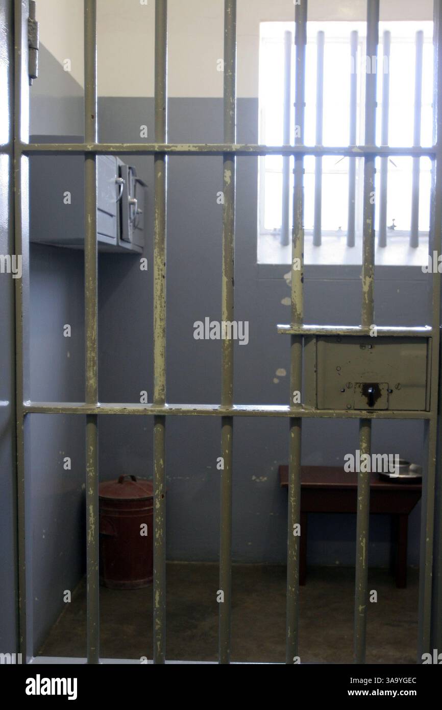 Mar 14, 2006; Robben Island, SOUTH AFRICA; During apartheid Former ...