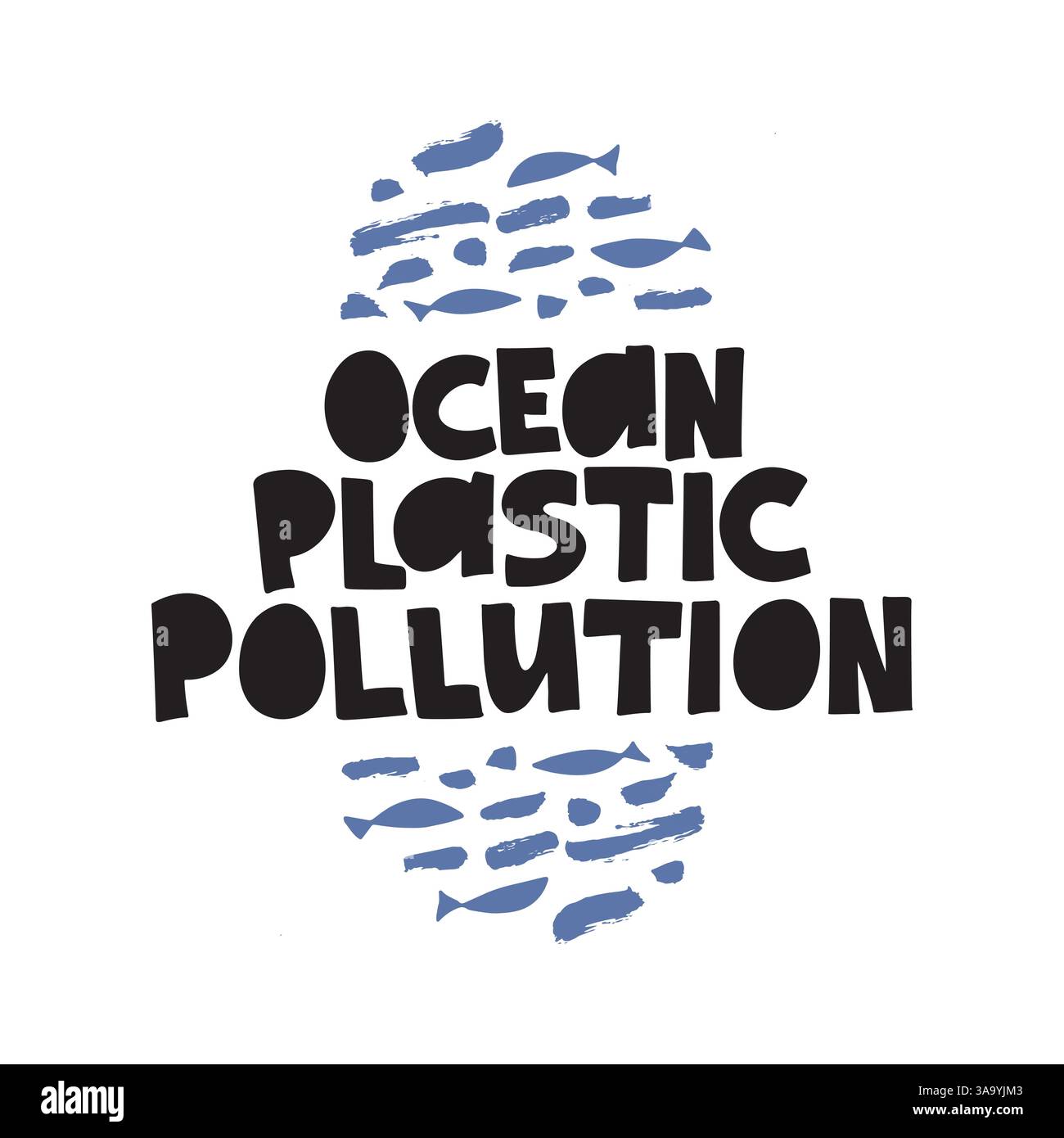 Ocean plastic pollution vector banner template Stock Vector Image & Art ...