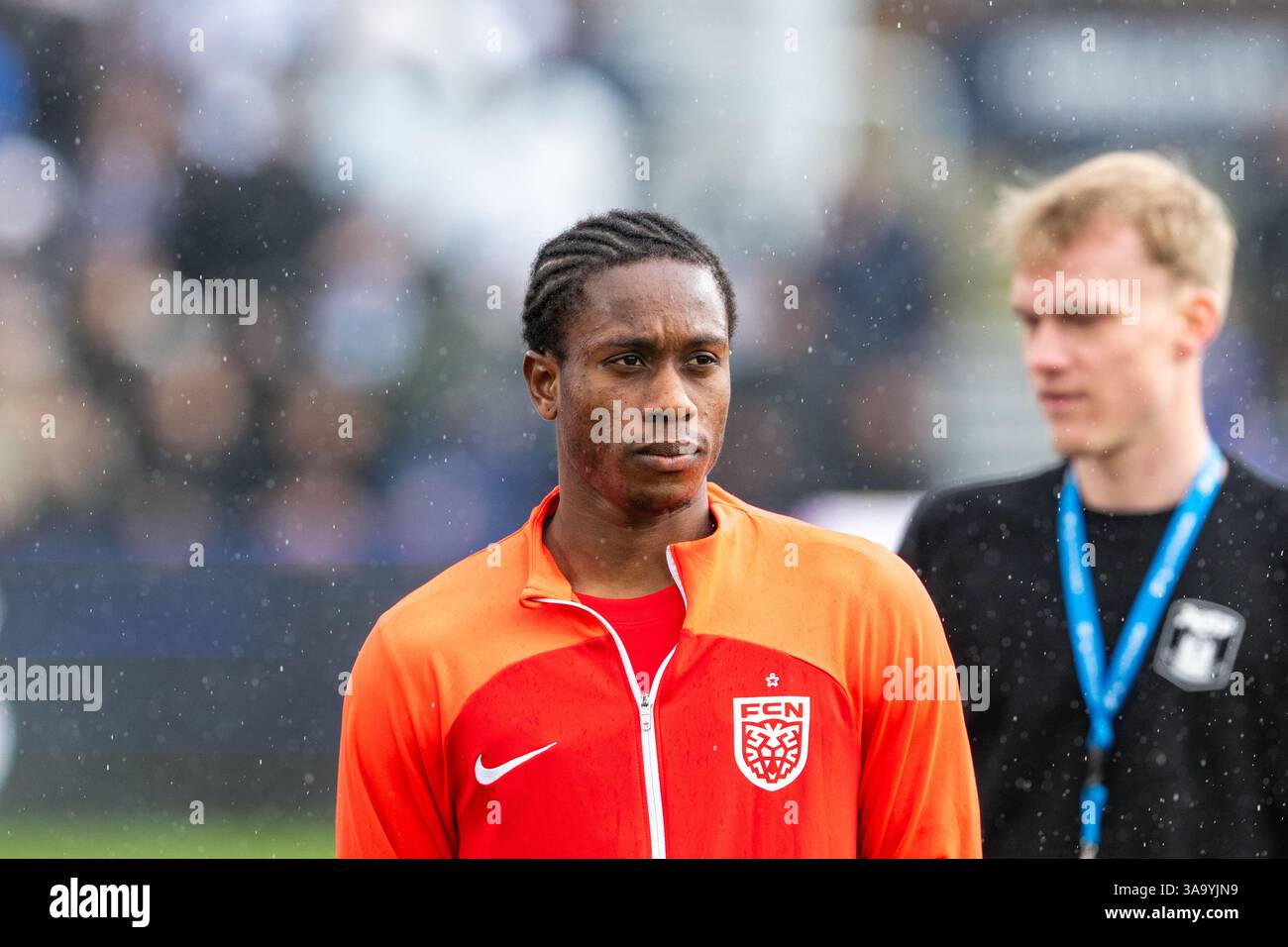 Aarhus, Denmark. 30th Mar, 2025. Mario Dorgeles of FC Nordsjaelland ...