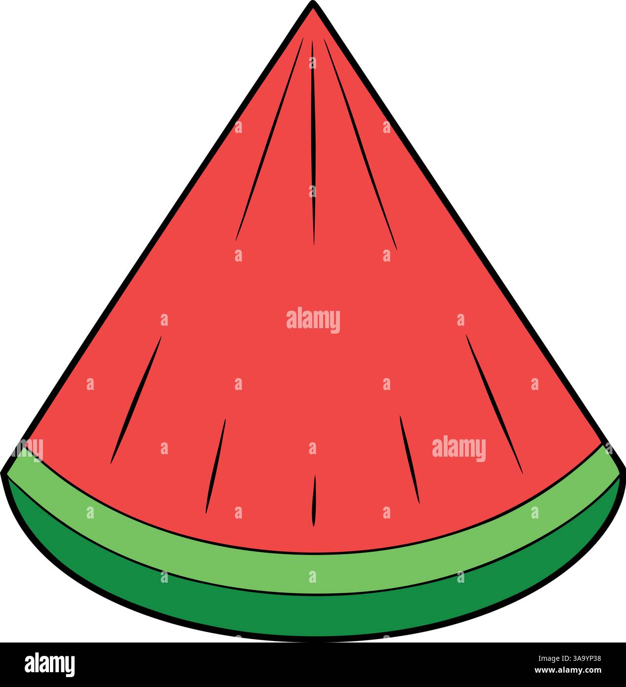 Watermelon slice fruit vector illustration Stock Vector Image & Art - Alamy