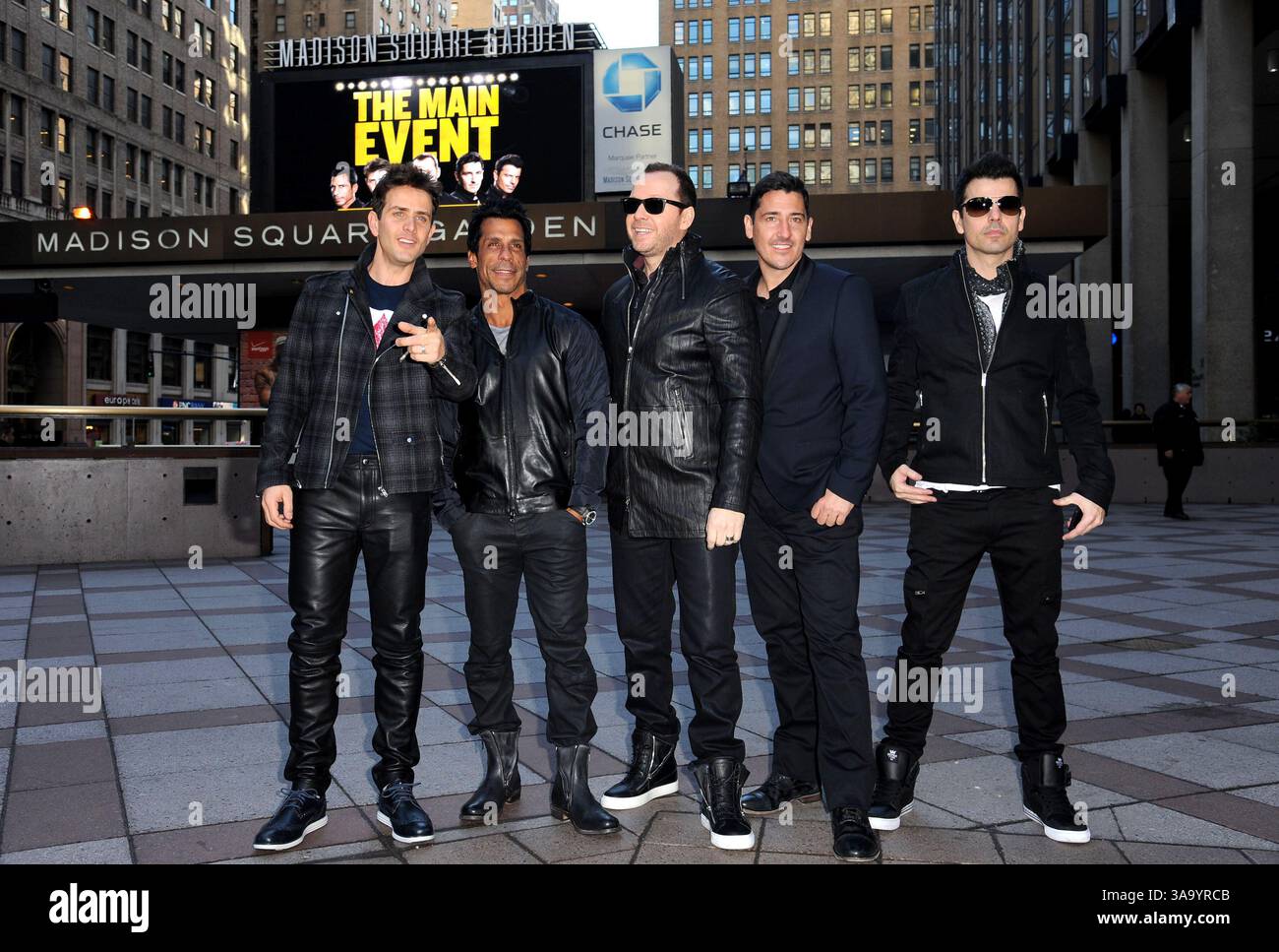 Joey McIntyre, Danny Wood, Donnie Wahlberg, Jonathan Knight and Jordan ...