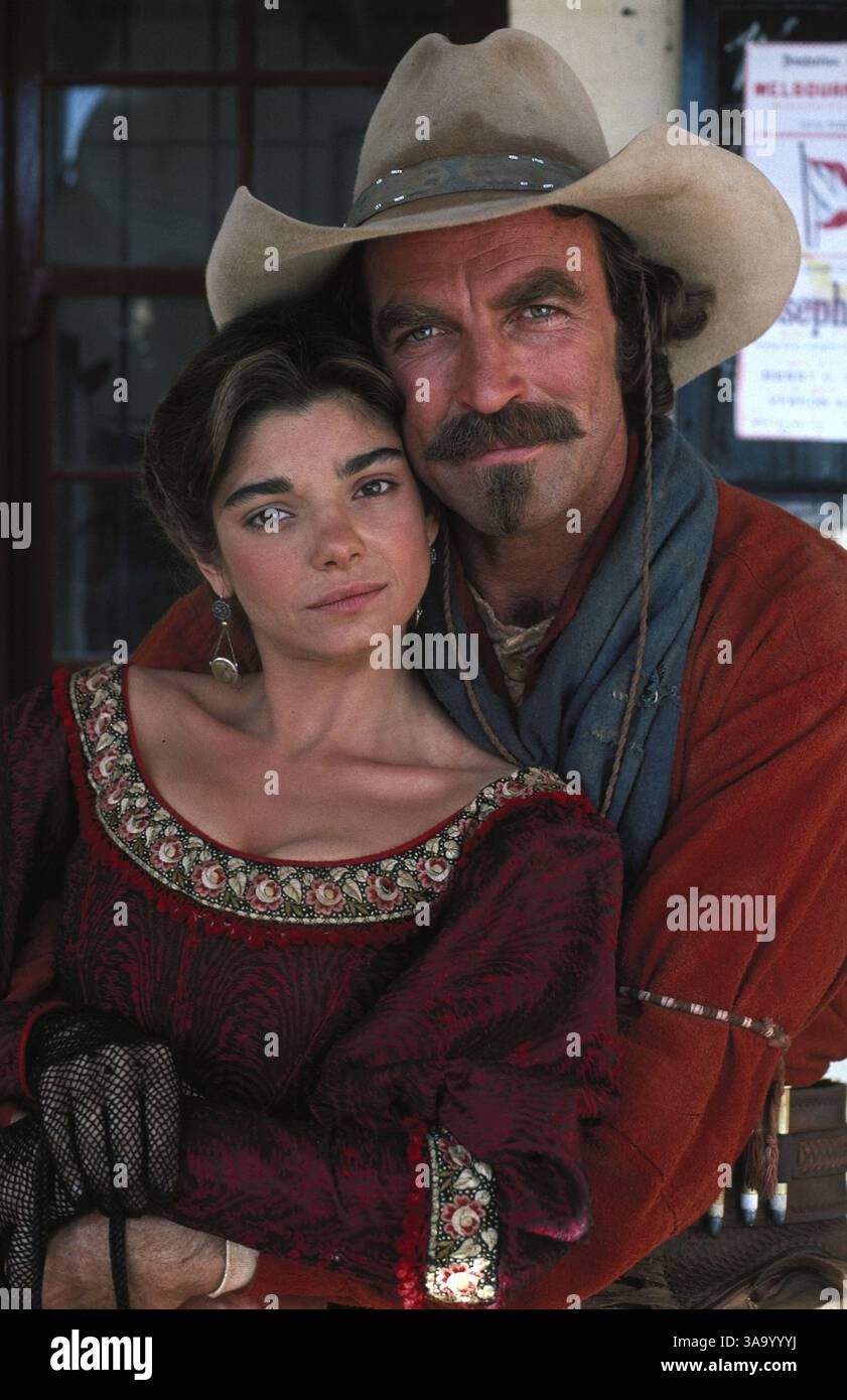 Oct 17, 1990; , Victoria, AUSTRALIA; Actor TOM SELLECK stars as Matthew Quigley and LAURA SAN ...