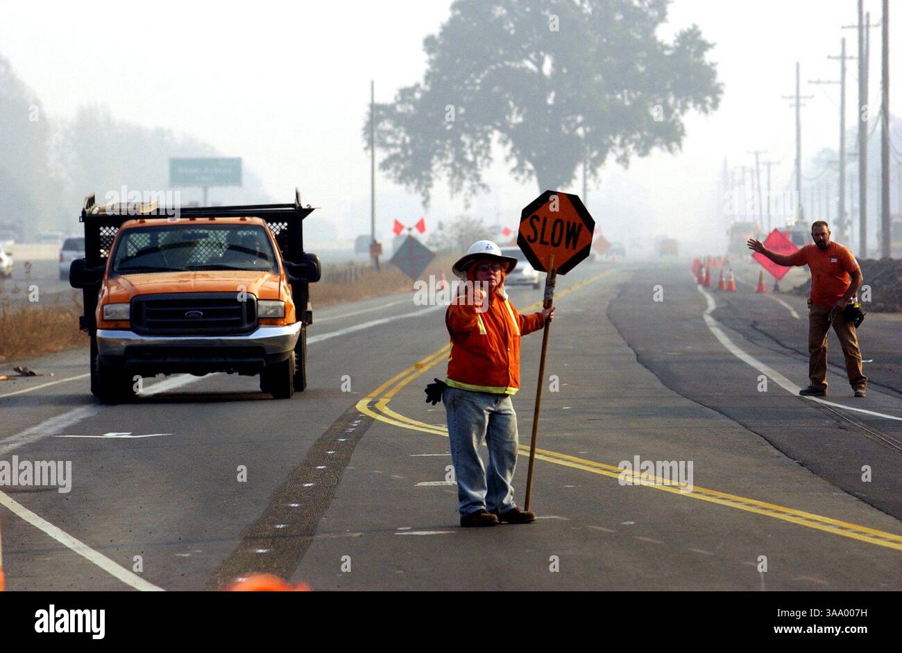Catherine Stein (CQ), directs traffic on Folsom Blvd., north of Sunrise ...