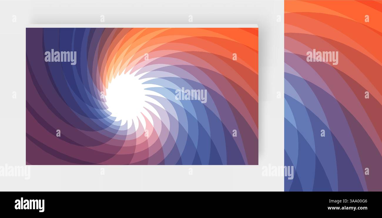 Abstract background with dynamic effect. Rotation and swirling movement ...