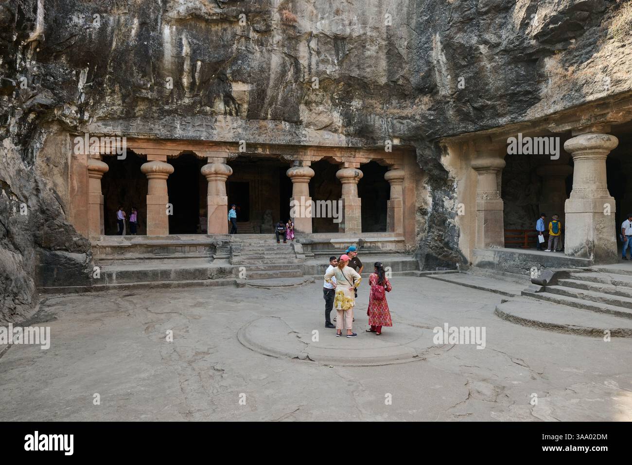 Elephanta caves, Mumbai, Shiva Temple, eastern shrine, Bombay, India ...