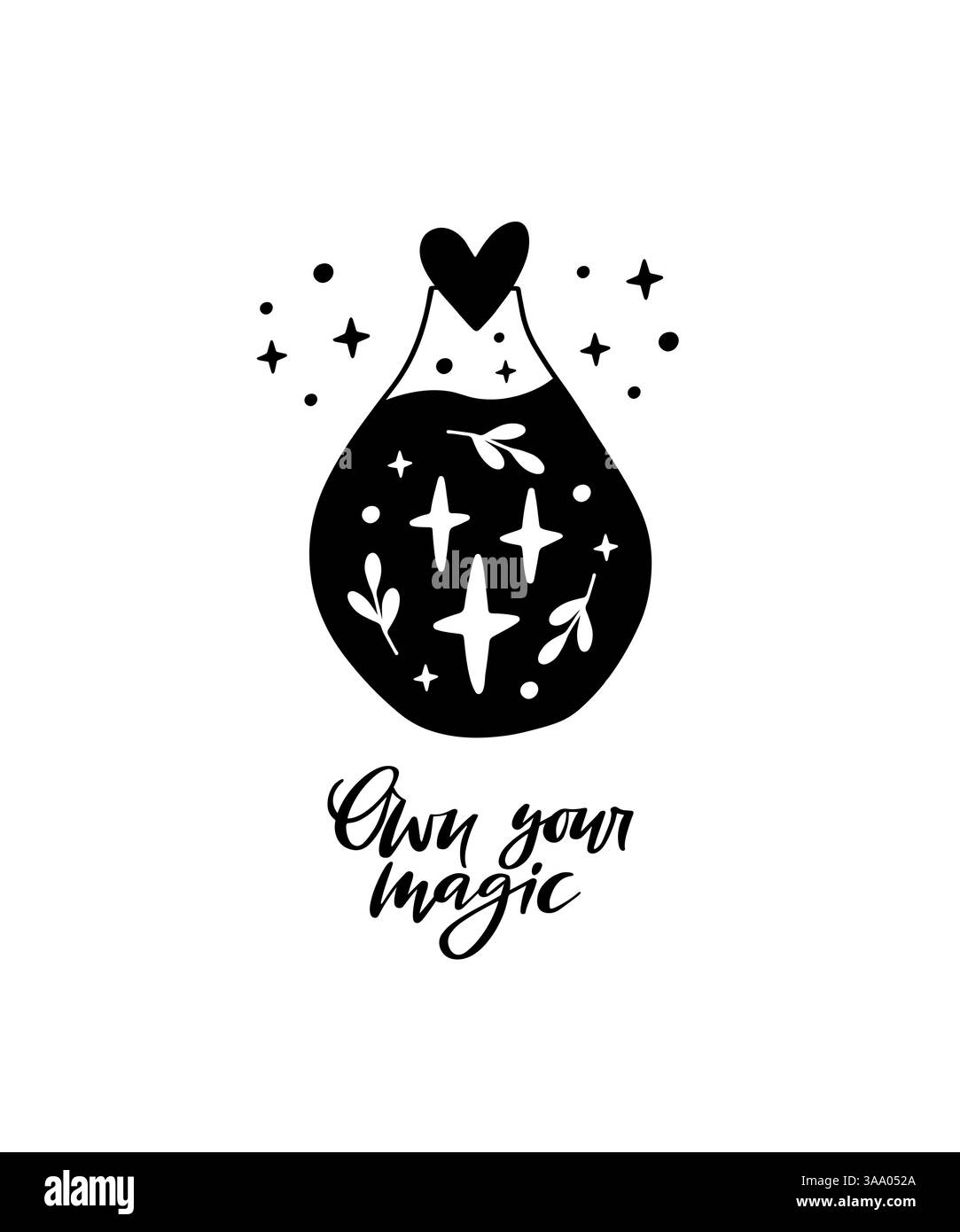 Magic elixir witchcraft icon Black and White Stock Photos & Images - Alamy