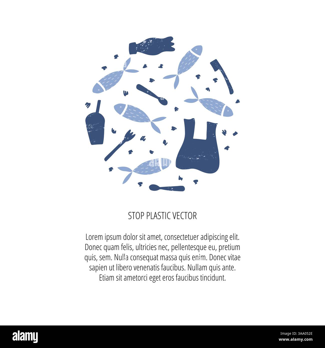 Stop plastic pollution zero Stock Vector Images - Alamy