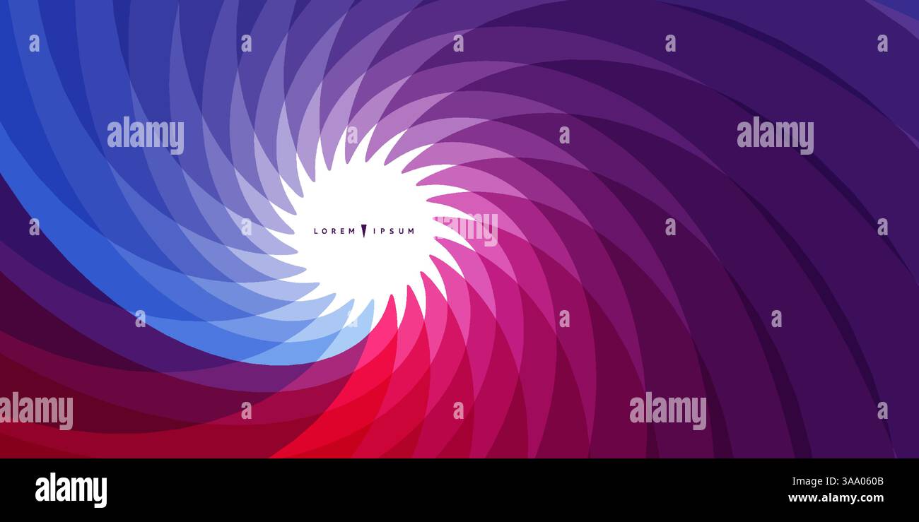 Abstract background with dynamic effect. Rotation and swirling movement ...