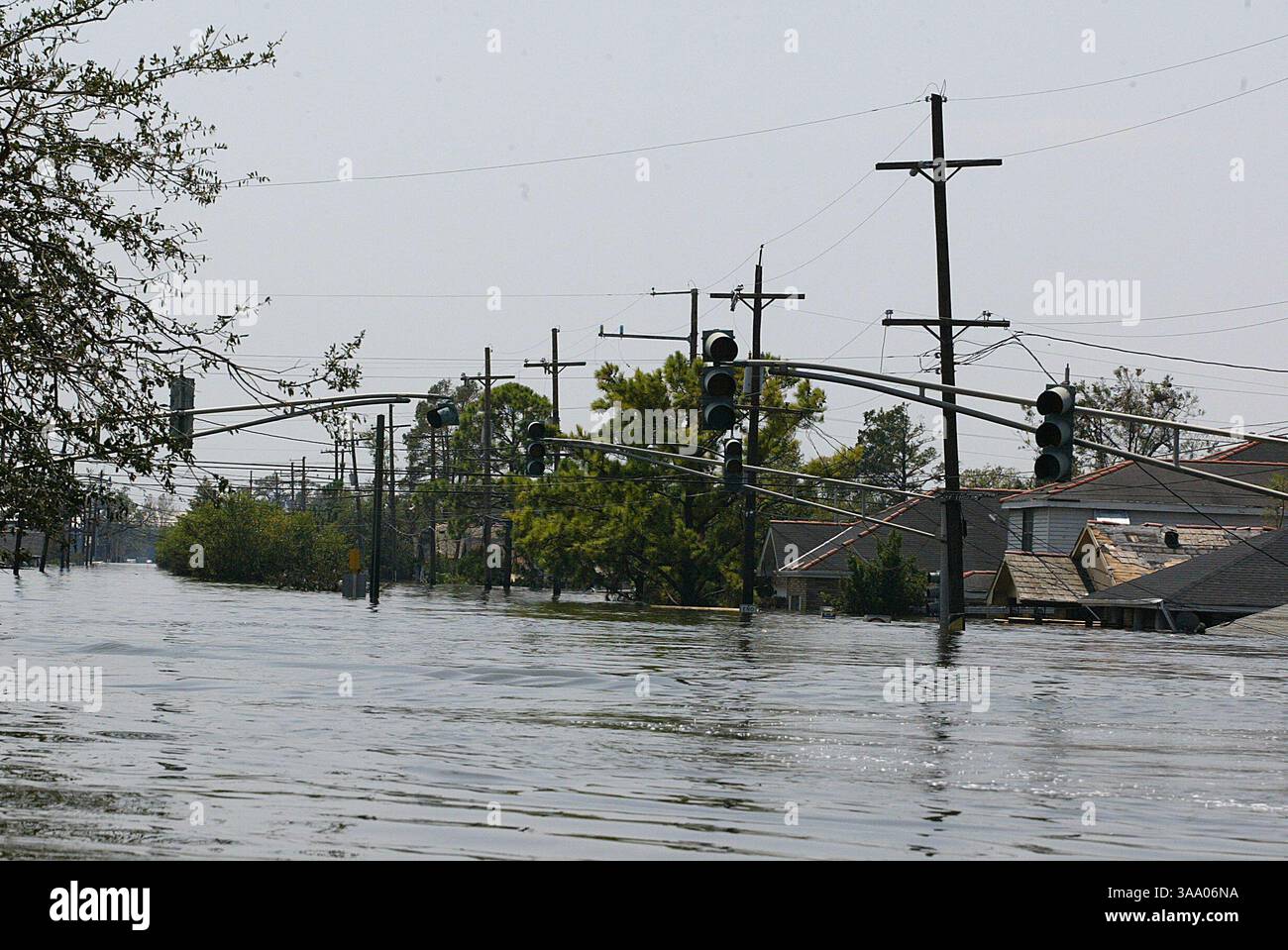 Aug 30, 2005; New Orleans, LA, USA; Louisiana after hurricane Katrina ...