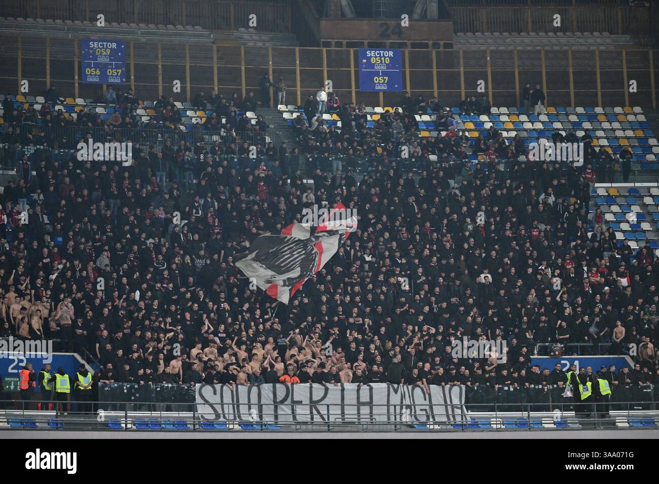 Naples, Italy. 30th Mar, 2025. Italy, march 29 st 2024: Fans during the ...