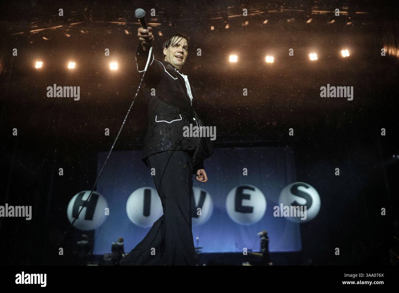 Pelle Almqvist singer of the Swedish band The Hives performs at the ...