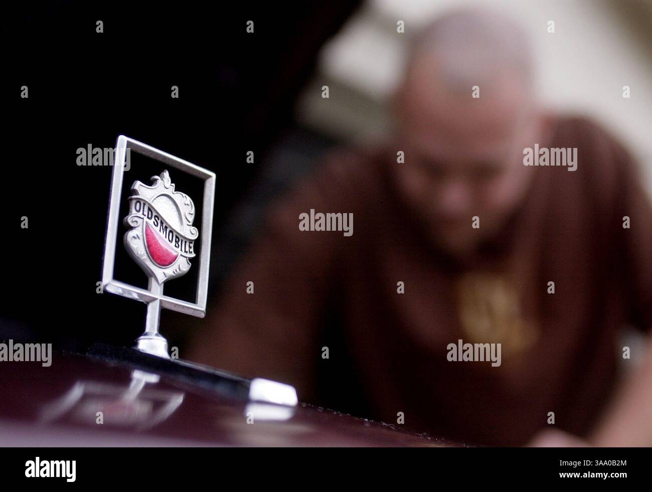 Scott Gibson (cq, of Lincoln) works on his recently acquired 1984 ...