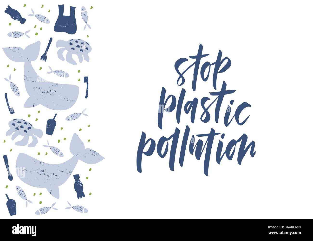 Stop plastic ecology protection Cut Out Stock Images & Pictures - Alamy