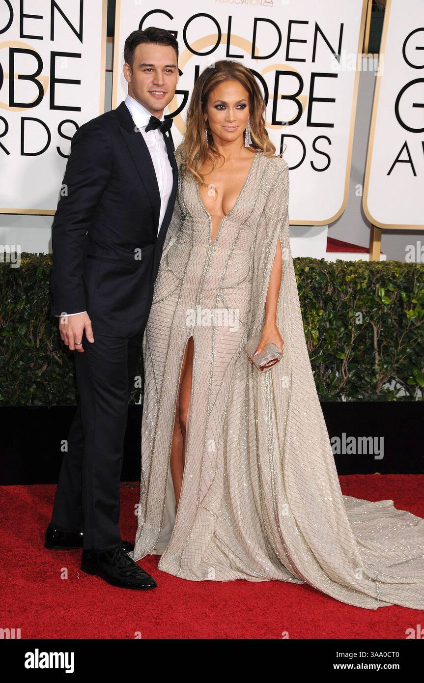 Jennifer Lopez, Ryan Guzman at The 72nd Golden Globe Awards held at ...