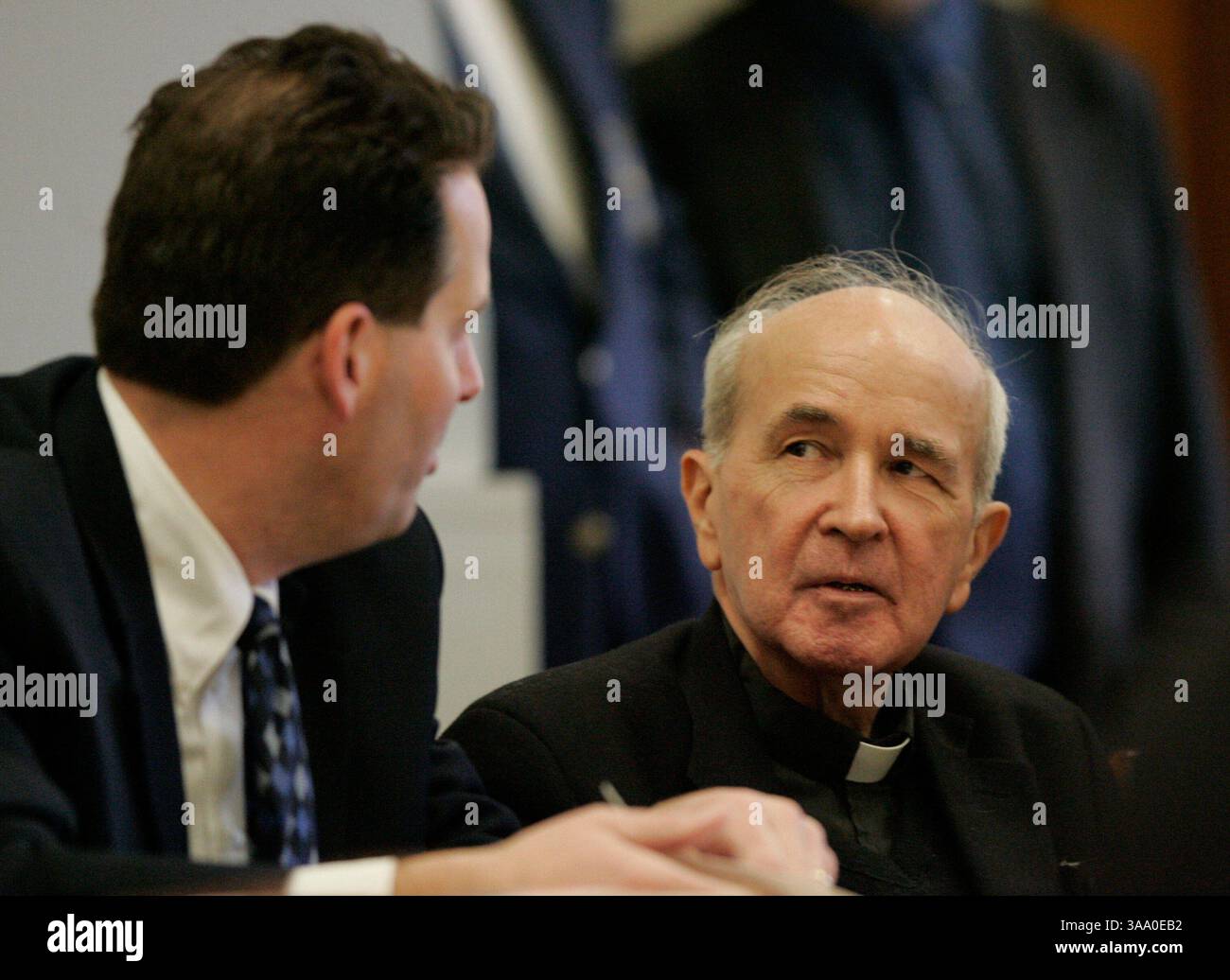 Apr 17, 2006; Toledo, OH, USA; Rev. GERALD ROBINSON, talks with his ...