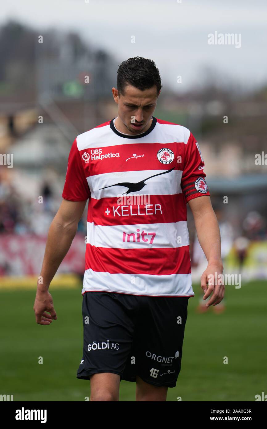 Remo Arnold (16 FCW). Super League football match between FC Winterthur ...