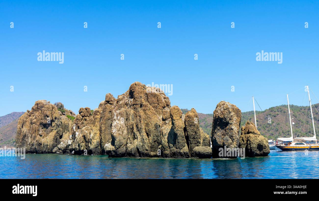Tooth Island in Aegean Sea, Turkey or island of teeth or Dislice Island ...