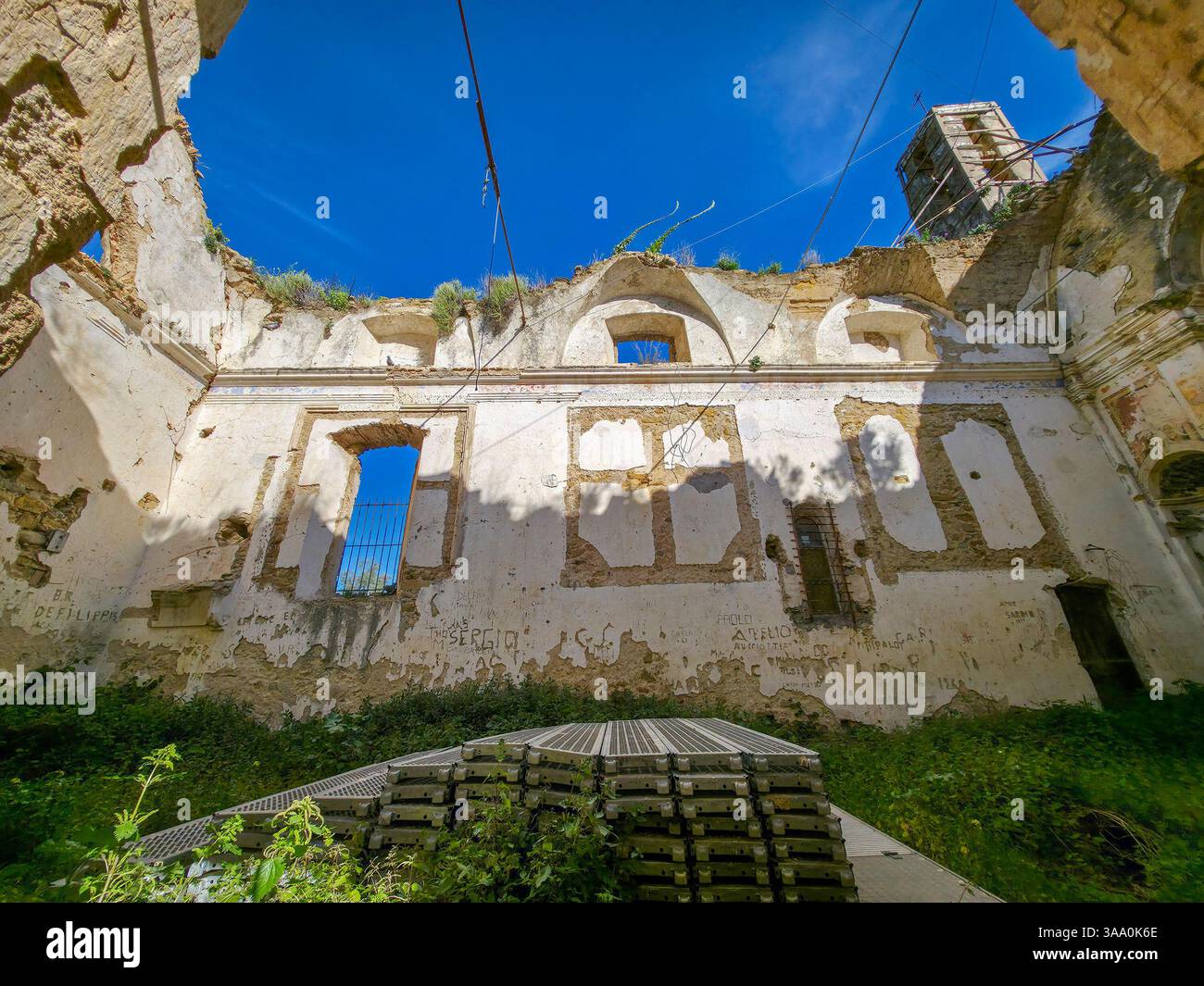 An old church without roof Bussana Vecchia artist retreat medieval ...