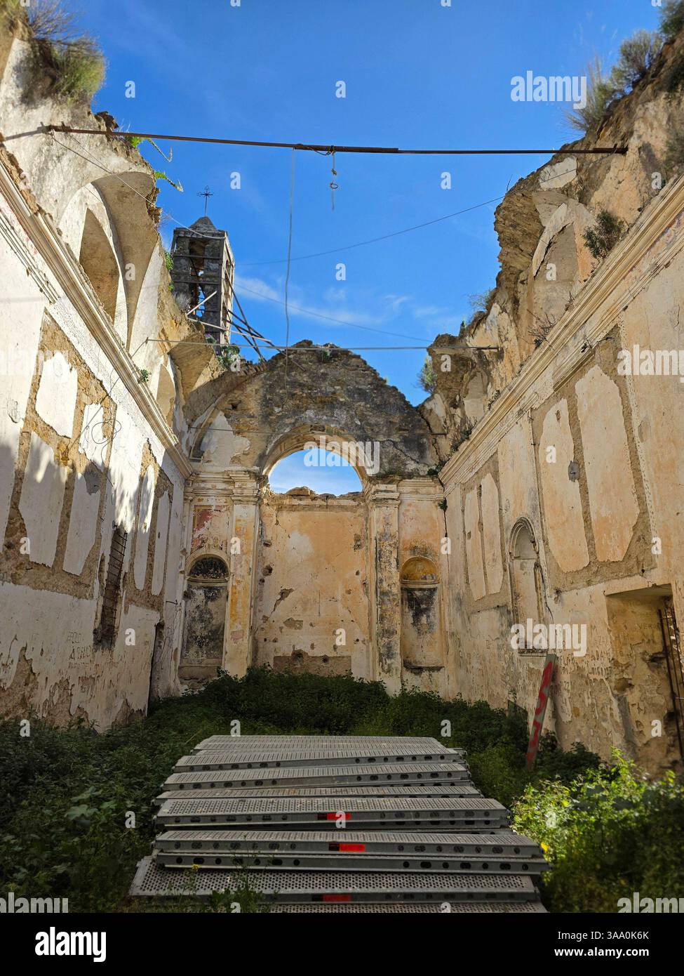 An old church without roof Bussana Vecchia artist retreat medieval ...