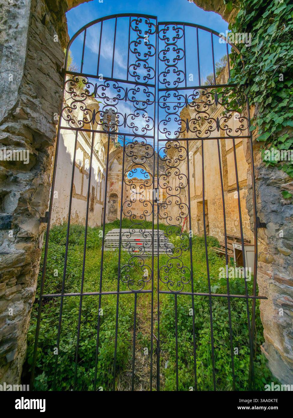 An old church without roof Bussana Vecchia artist retreat medieval ...