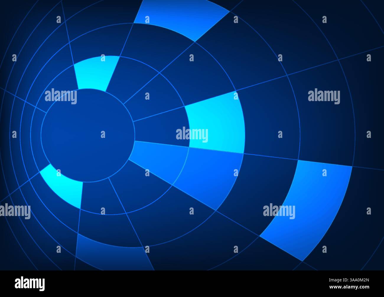 Abstract technology background. Connected curves form a technology ...