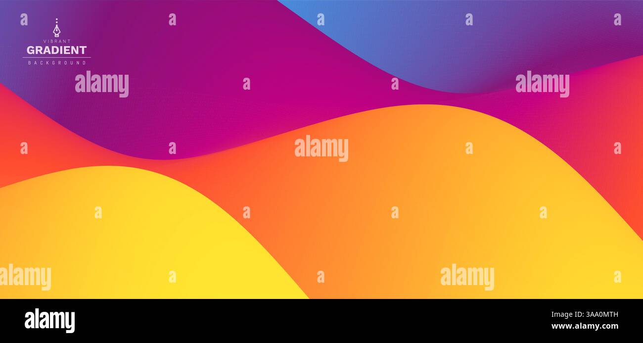 Multilayer texture. Abstract wavy background with modern gradient ...