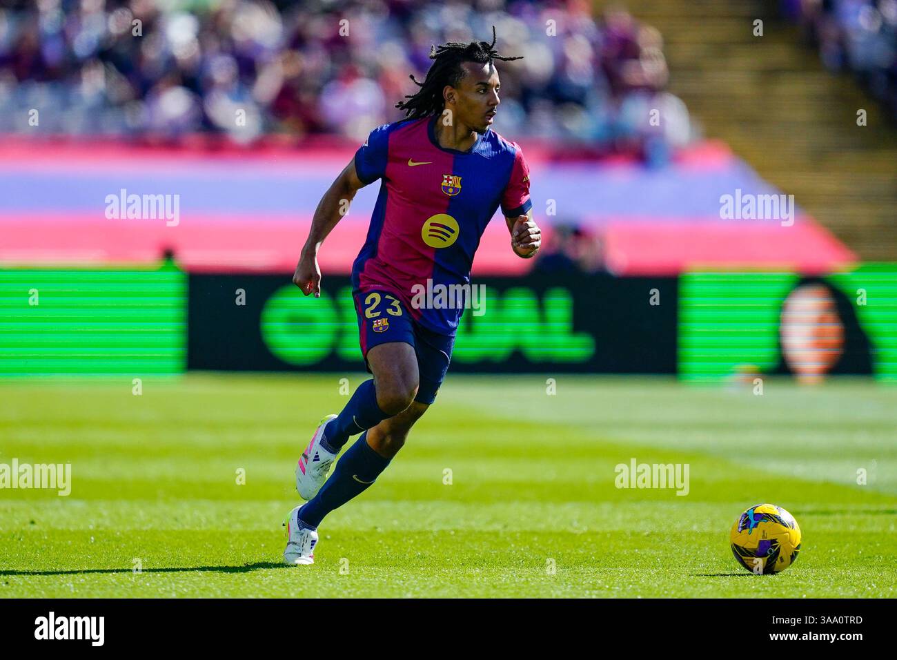 Jules Kounde of FC Barcelona during the La Liga EA Sports match between ...