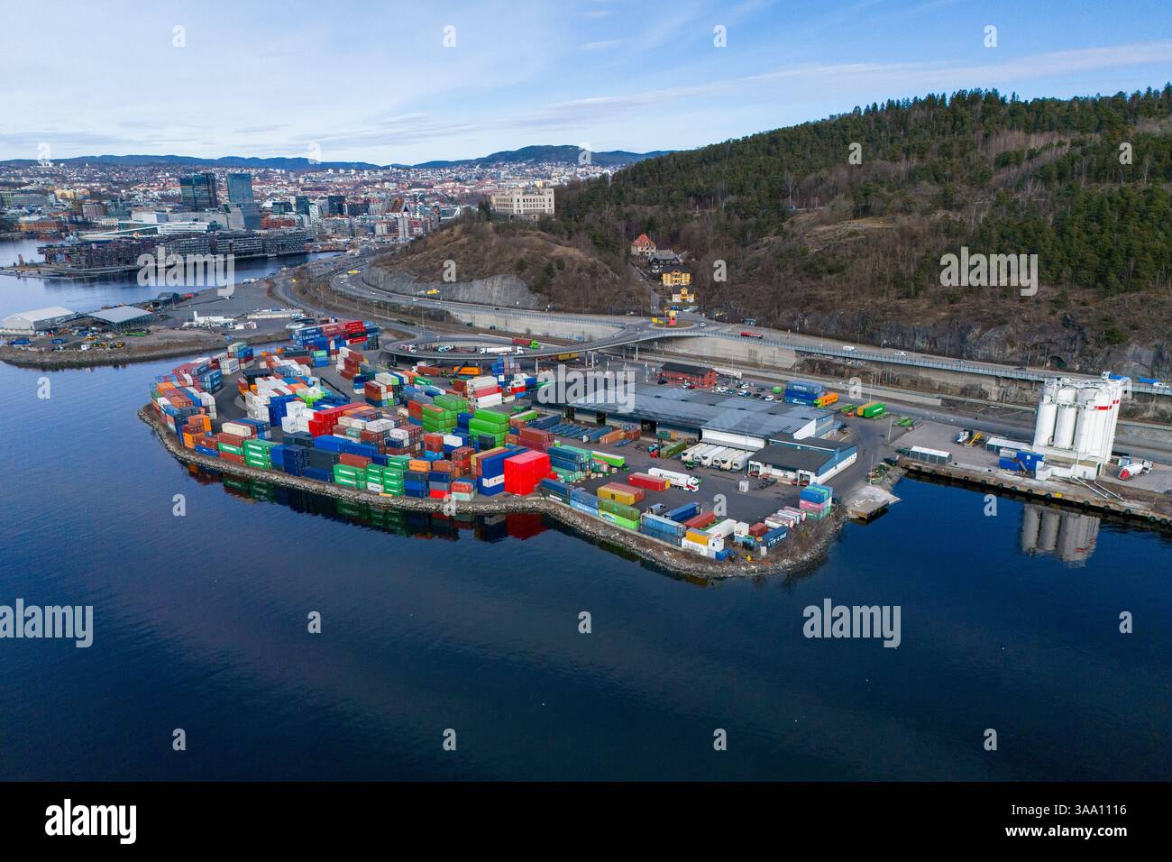 Oslo 20250326. A new, joint terminal for the Danish boat and the Kiel ...