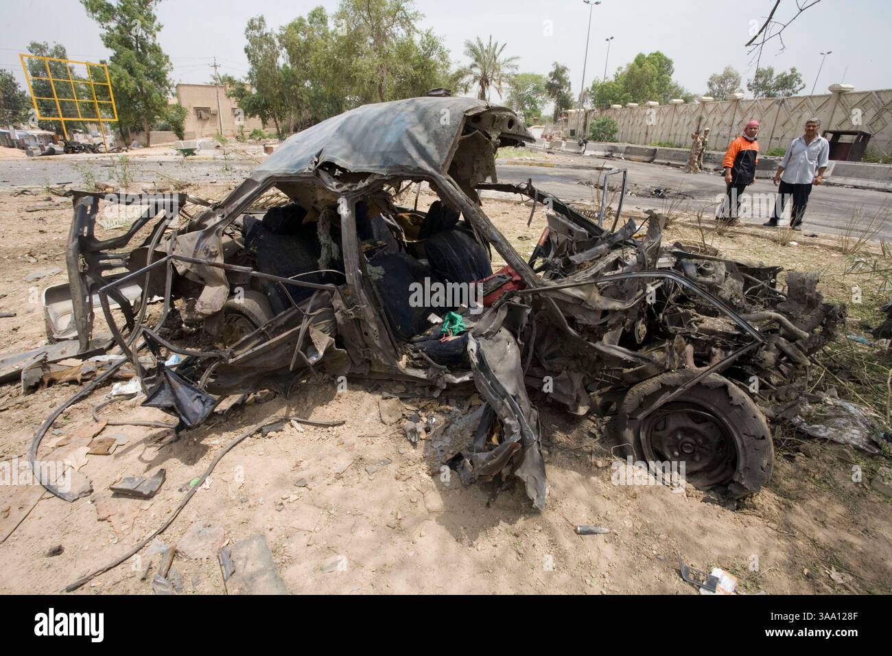 May 07, 2006; Adhamiyah, Baghdad, IRAQ; A VBIED explosion outside the ...