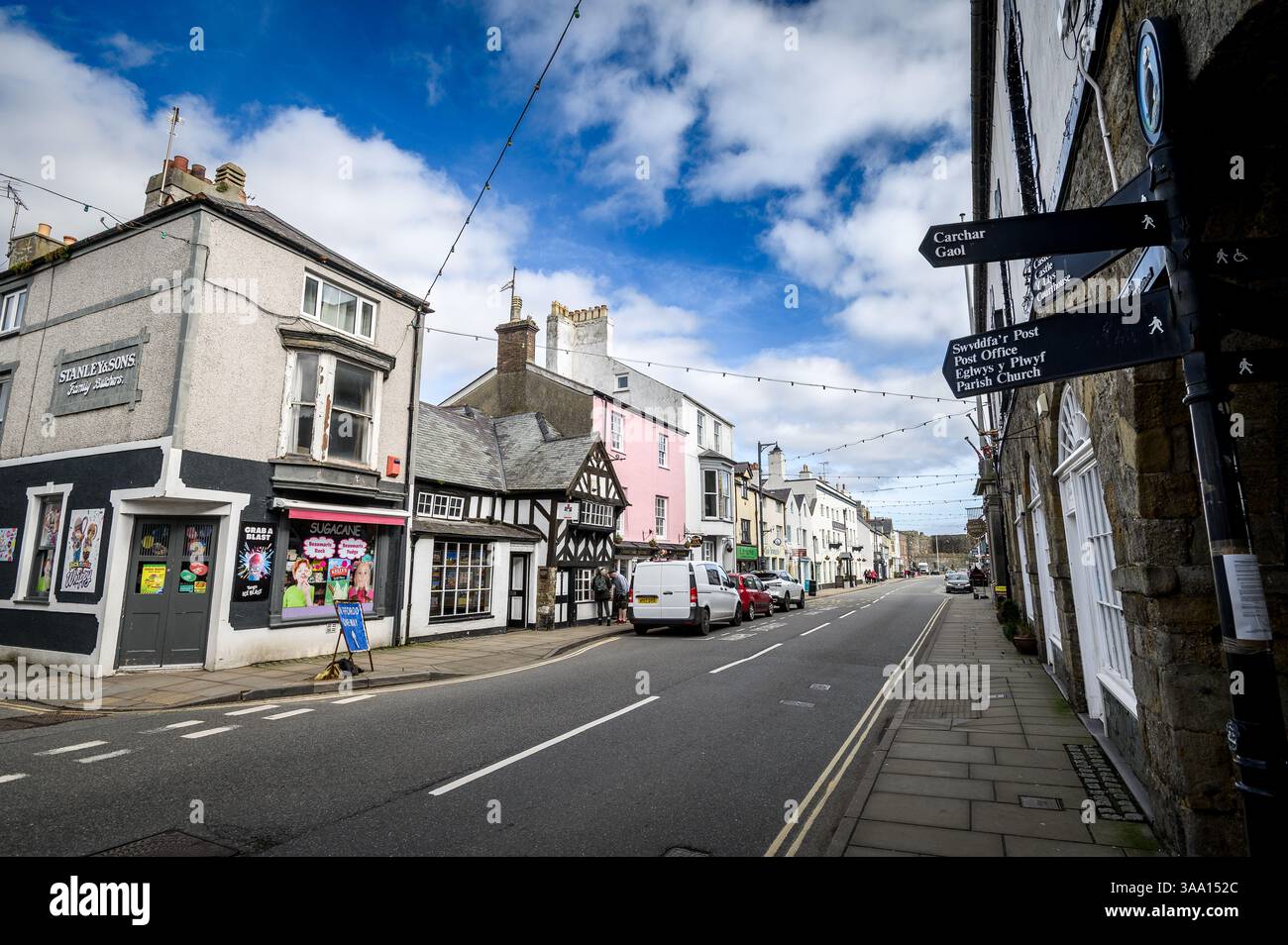 Beaumaris, Anglesey, Wales, UK. Castle Street, Beaumaris. Picture by ...