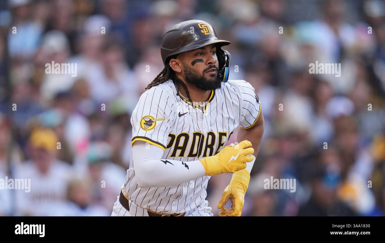 San Diego Padres' Fernando Tatis Jr. batting during the fourth inning ...