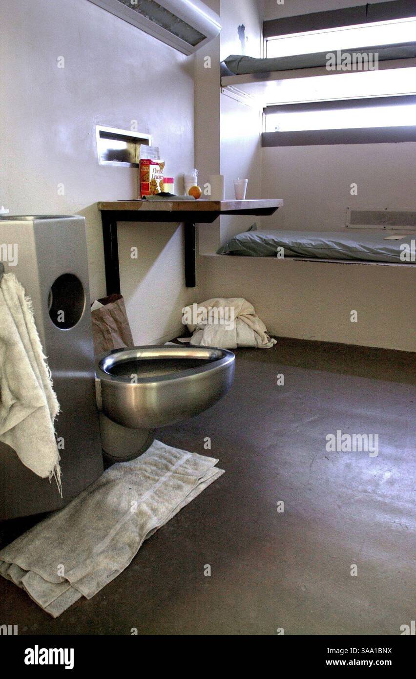 This is the interior of a typical inmate cell, as The Bee is taken on ...