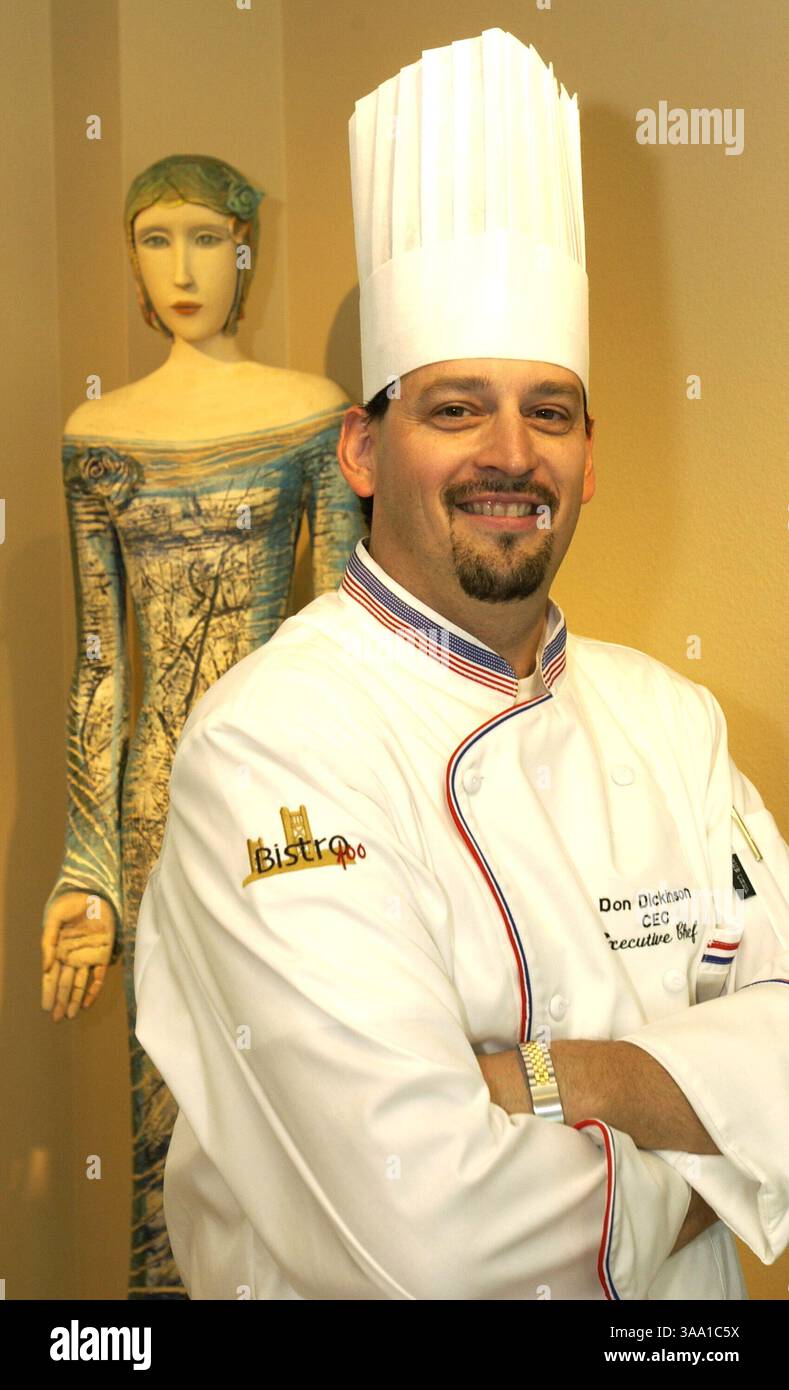 Executive Chef Don Dickinson, at Bistro 100 the restaurant at the new ...