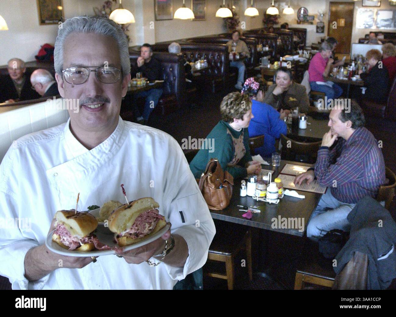 Bruce Blackman, owner/chef of Sams 8121 Greenback Lane Fair Oaks, CA ...