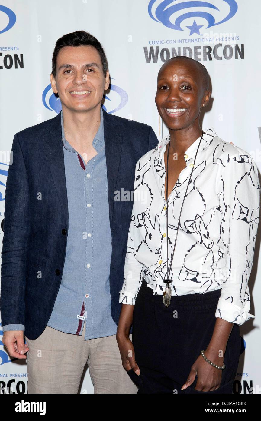 Andres Useche und Tiffany Persons beim Photocall zum Panel 'Diverse ...