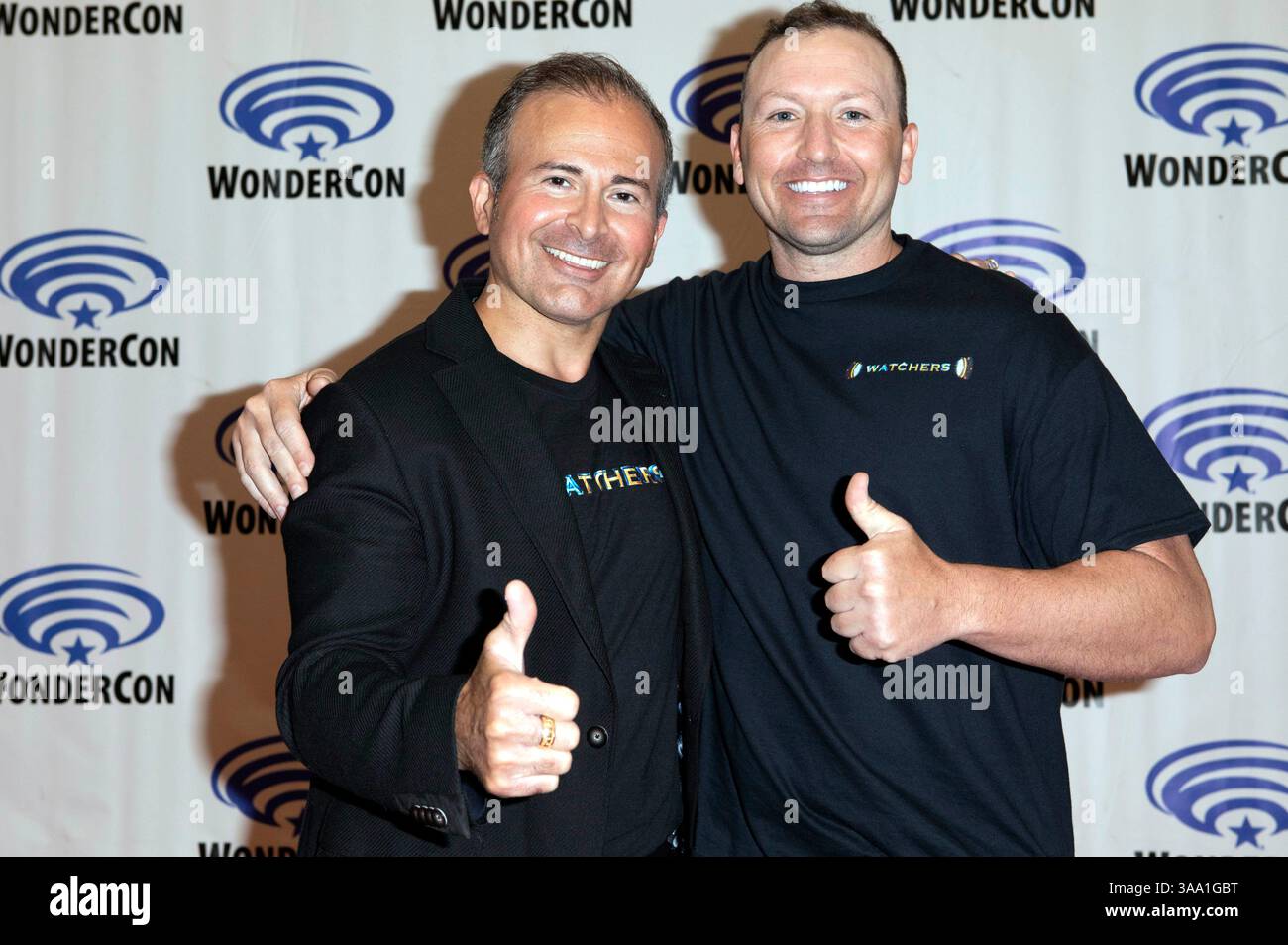 Alexander Gray und Justin Waldner beim Photocall zum Trading Card Game ...